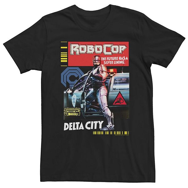 Men's Robocop Delta City Police Full Color Poster Tee