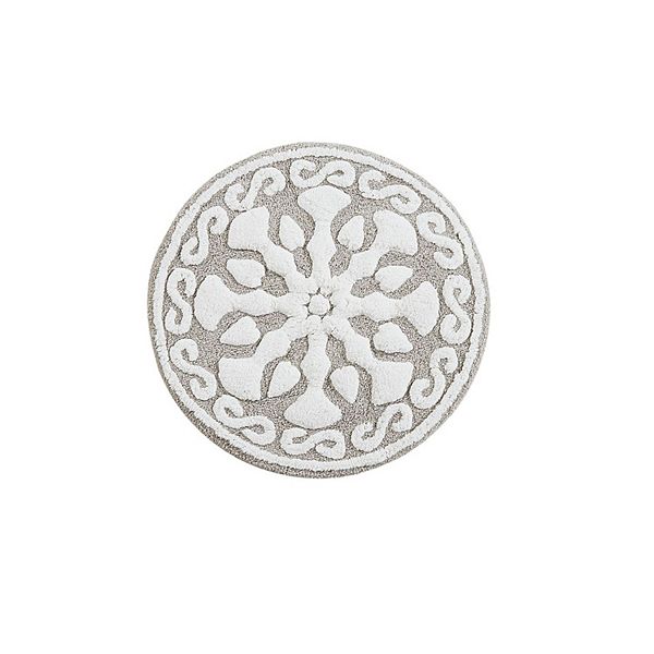 Madison Park Marrakesh Medallion Cotton Tufted Round Bathroom Rug