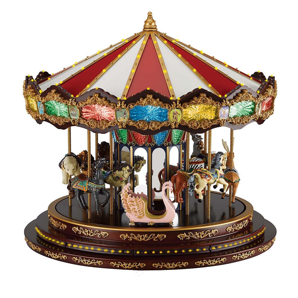 Mr Christmas 15" Marquee Deluxe Carousel Table Decor