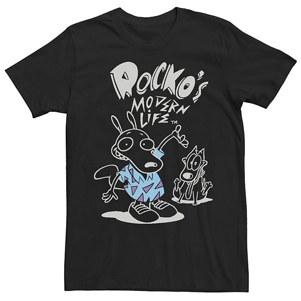 Men's Rocko's Modern Life Modern Outline Logo Tee