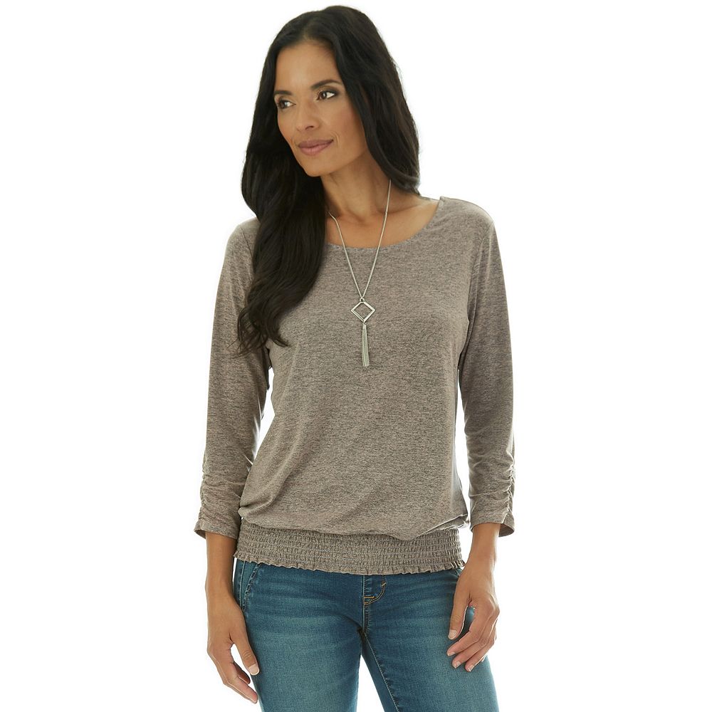 Women's Apt. 9® Ruched Lattice Back Top