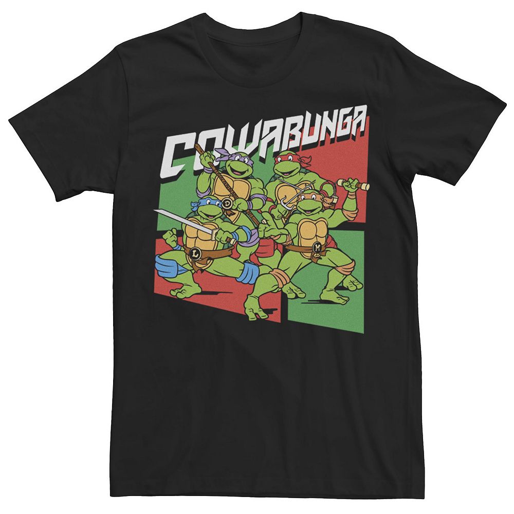 Men's Ninja Turtles Cowabunga Dual Color Group Short Sleeve Tee