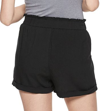Juniors' SO® Paperbag Shorts
