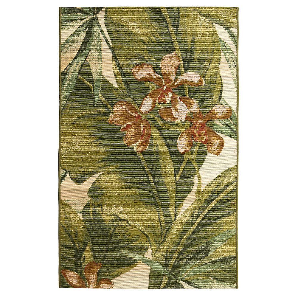 Liora Manne Marina Tropical Leaf Indoor Outdoor Rug