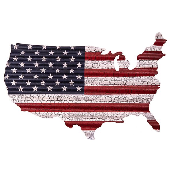 Rustic USA Map by Bey-Berk