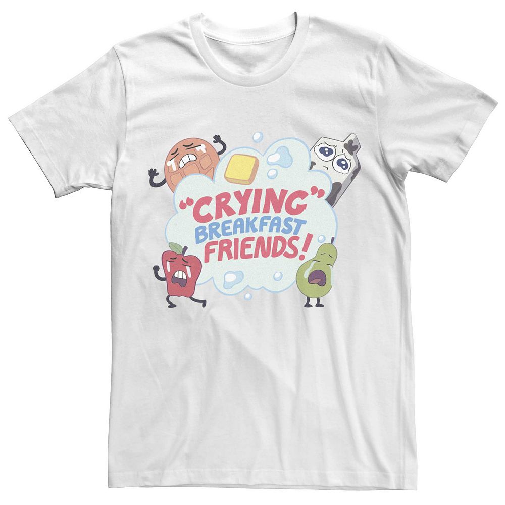 Men's Steven Universe "Crying" Breakfast Friends! Collage Tee