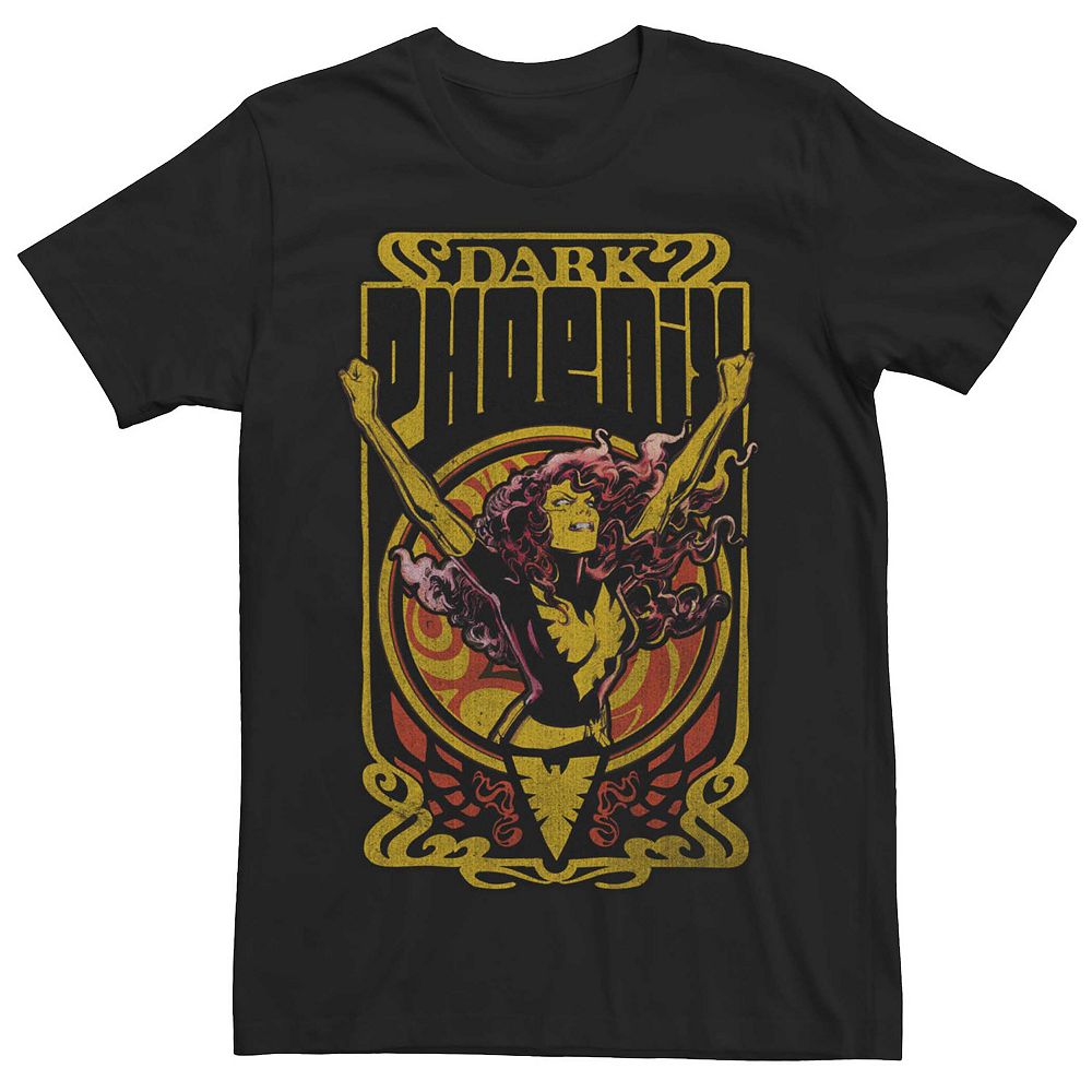 Men's Marvel Dark Phoenix Retro Poster Tee