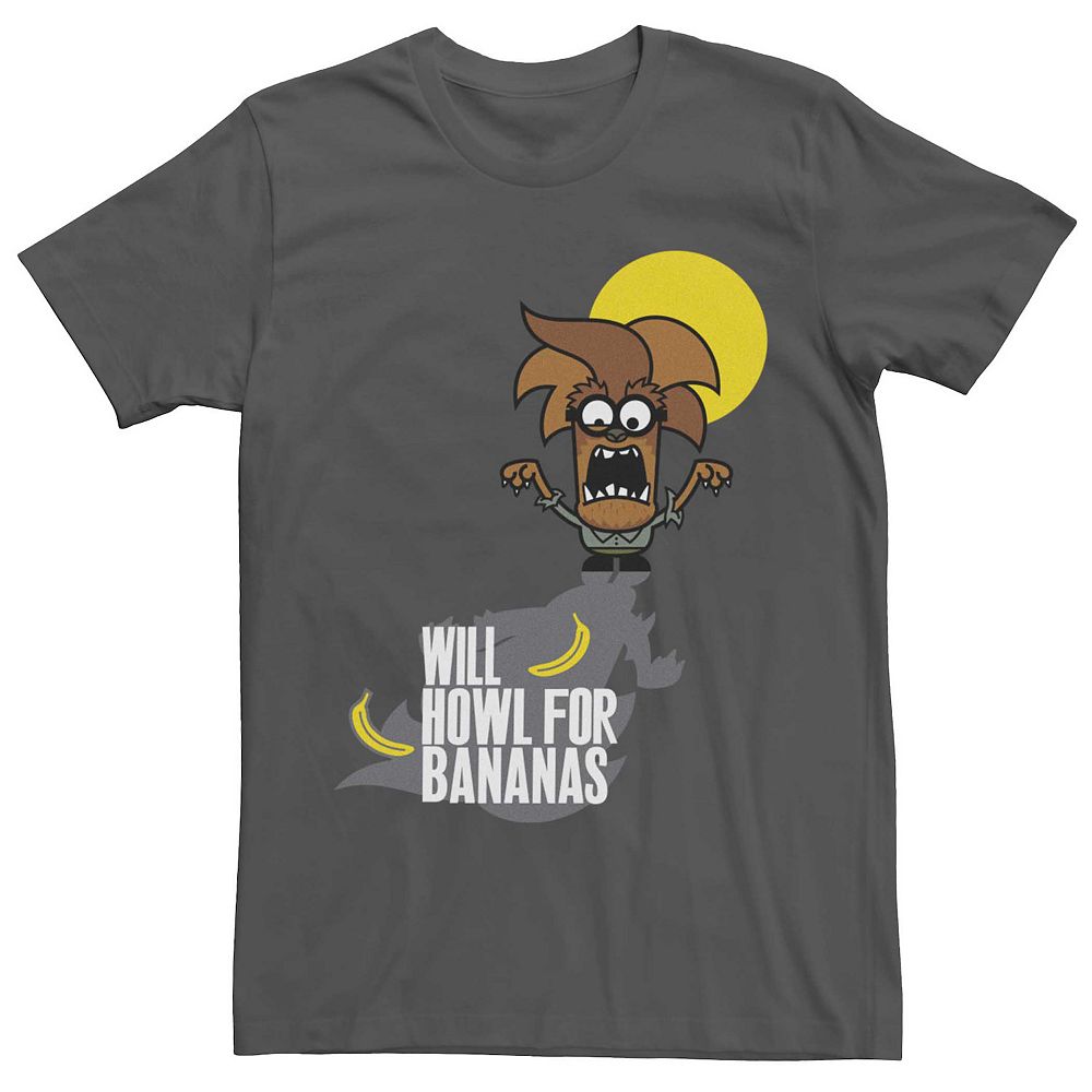 Men's Minions Wolfman Howl For Bananas Tee