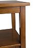 Simpli Home Warm Shaker Solid Wood 48 in. Wide Rustic Console Sofa Table