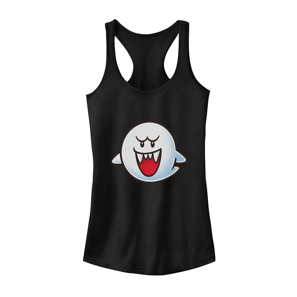 Juniors' Nintendo Super Mario Boo Face Tank Top
