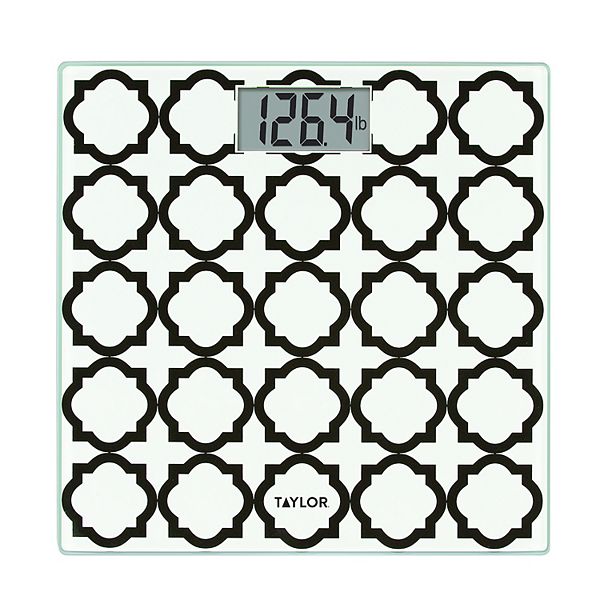 Taylor Black and White Lattice Glass Scale