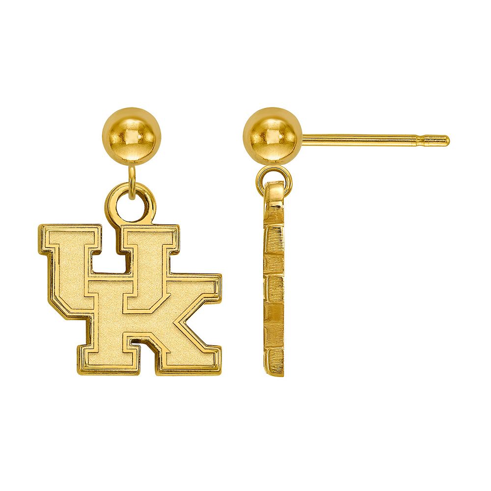 LogoArt 14k Gold Kentucky Dangle Ball Earrings
