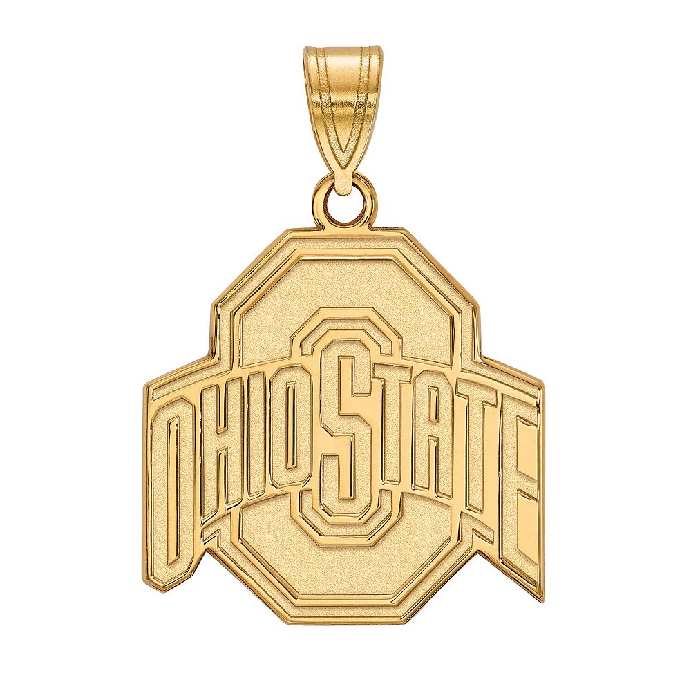LogoArt 10K Gold Ohio State Large Pendant