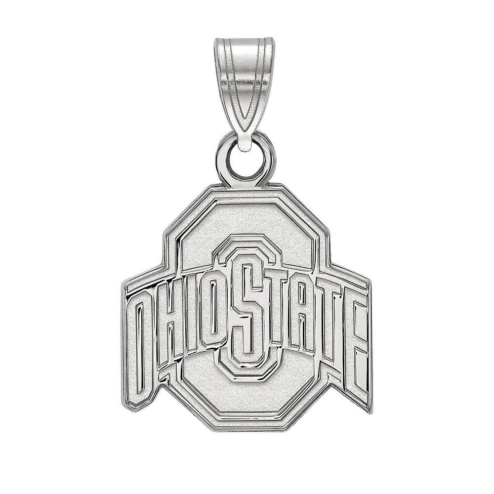 LogoArt 14K White Gold Ohio State Small Pendant