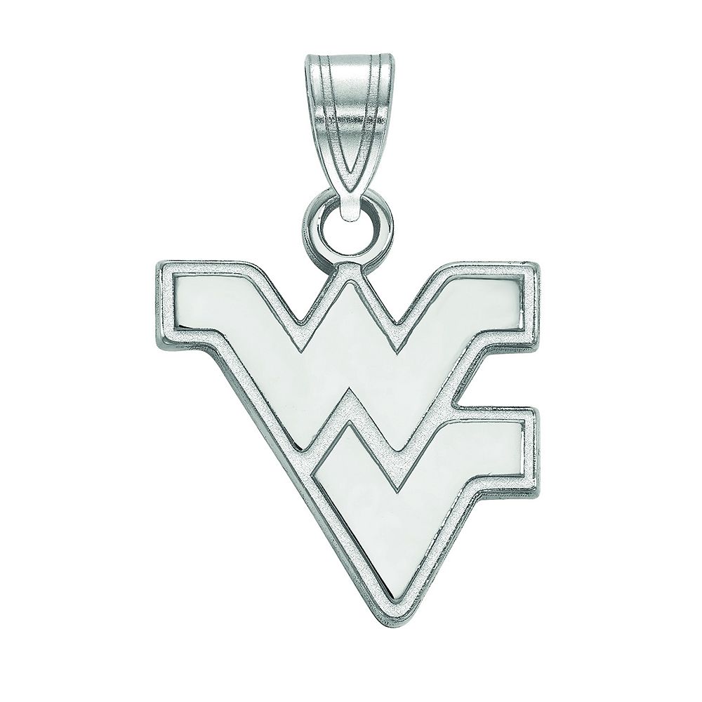 LogoArt Sterling Silver West Virginia Mountaineers Small Pendant