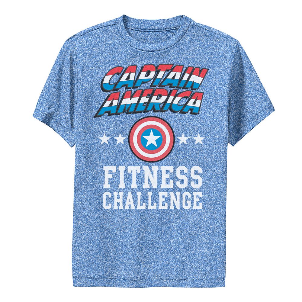 Boys 6-20 Marvel Captain America Fitness Challenge Weight Lift ...