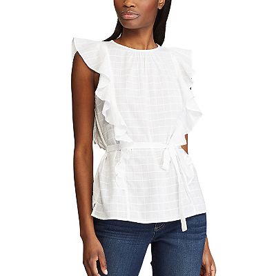 Chaps Blouses Linen Plus Size Tops Chaps | Shirts | New Chaps Collar