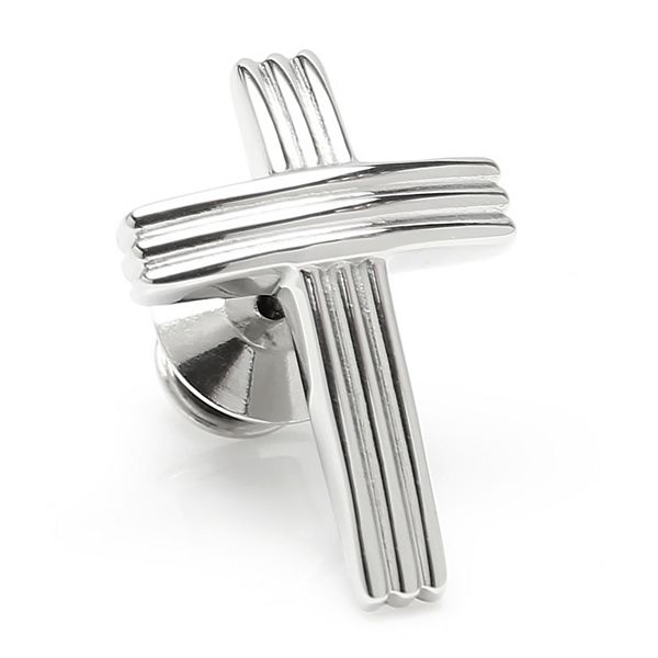 Men's Ox & Bull Trading Company Cross Stainless Steel Lapel Pin