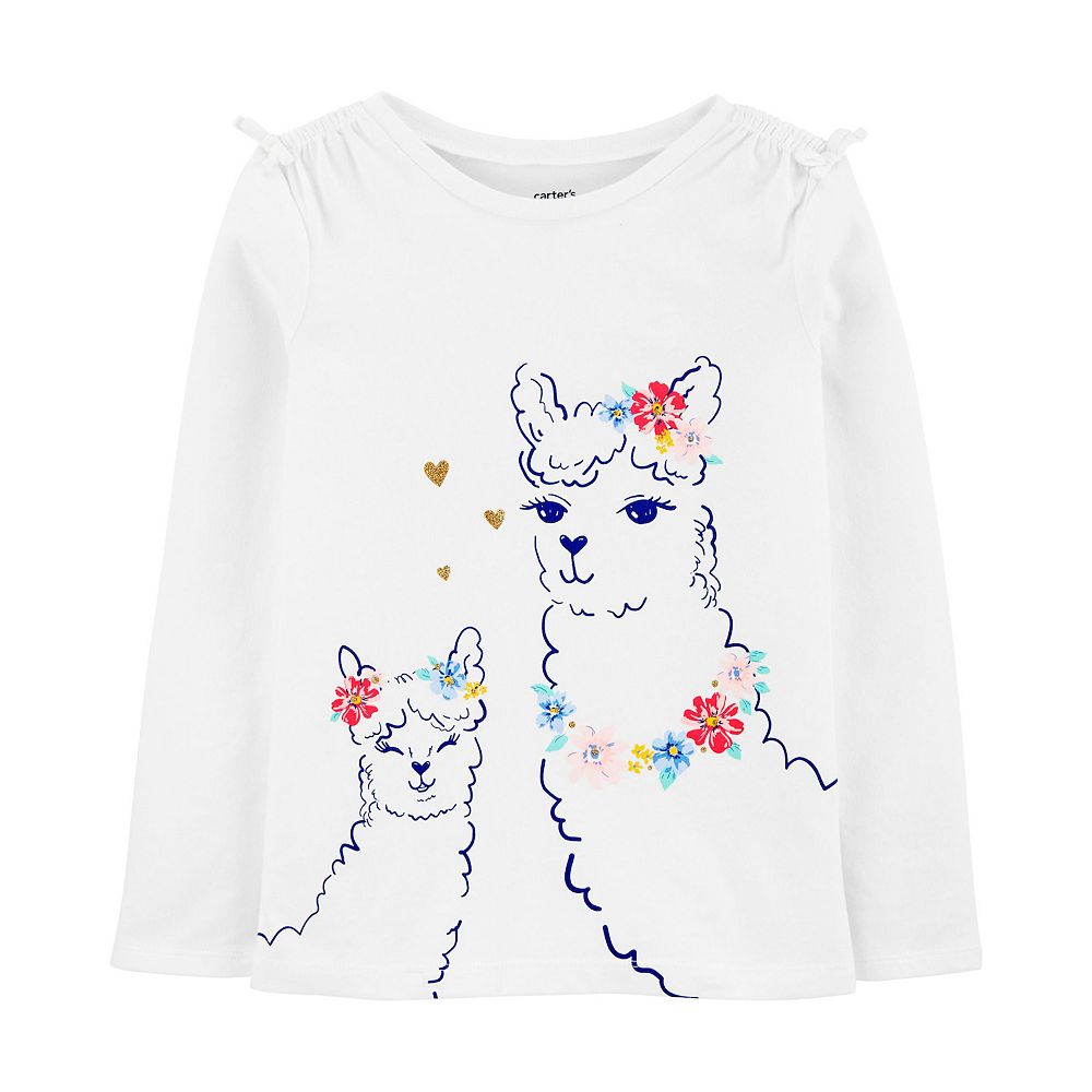 Girls 4-14 Carter's Llama Jersey Tee