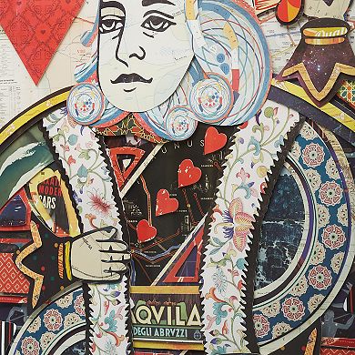 Set of 2 Paper Cut King & Queen Wall Art