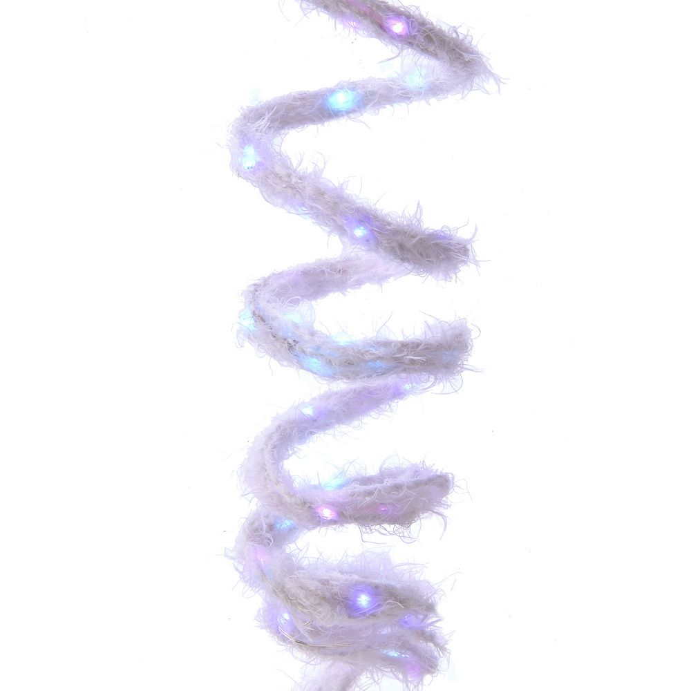 White Fuzzy Multi Strand LED Light Set