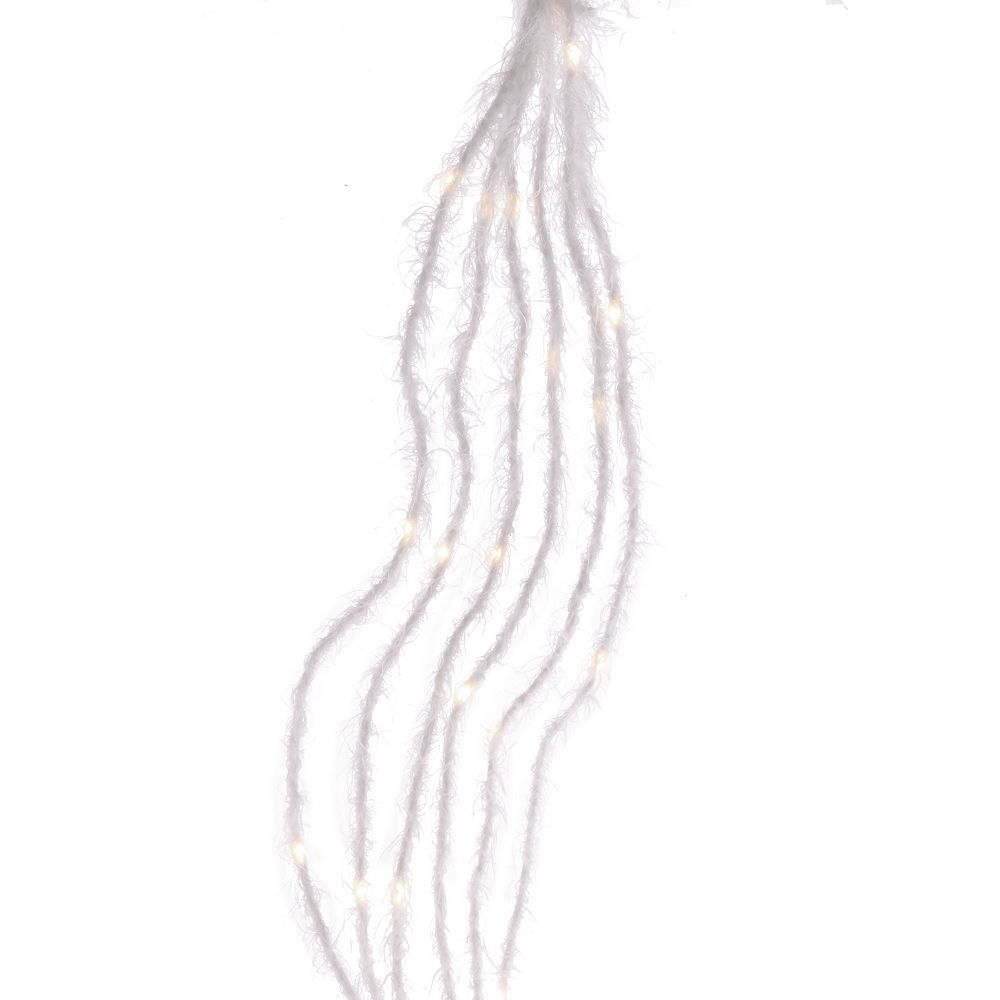 Warm White Fuzzy Multi Strand LED Light Set