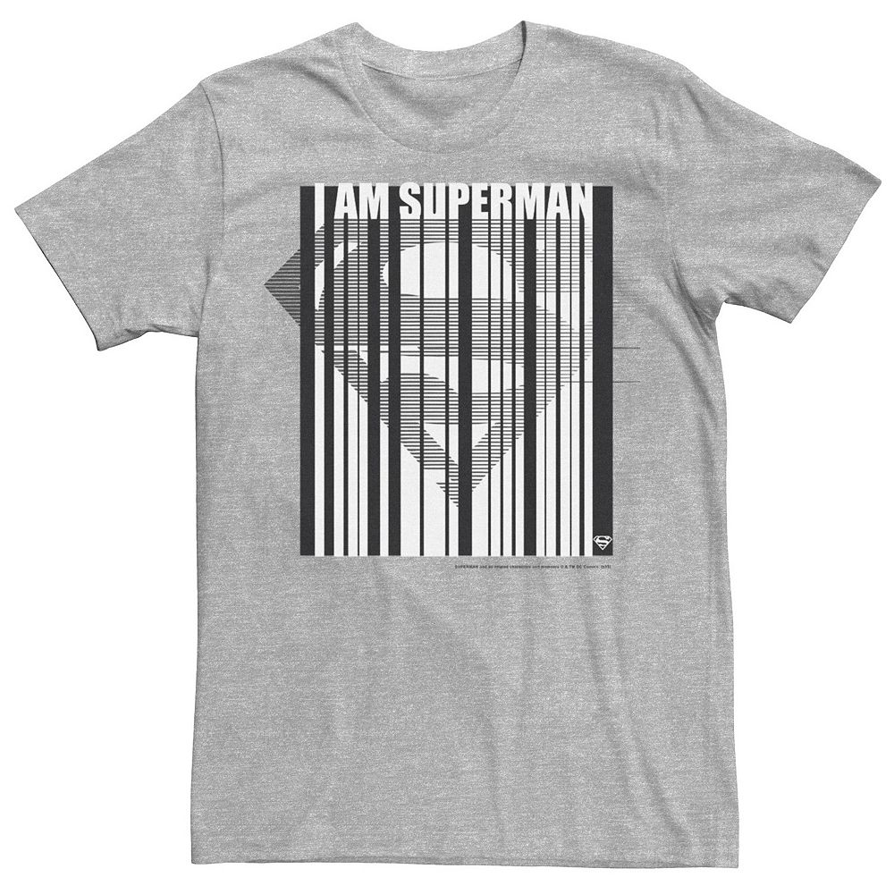 Men's DC Comics Superman Barcode Chest Logo Graphic Tee