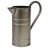 Decorative Vintage Silver Metal Drinking Pitcher with Handle