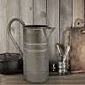 Decorative Vintage Silver Metal Drinking Pitcher with Handle