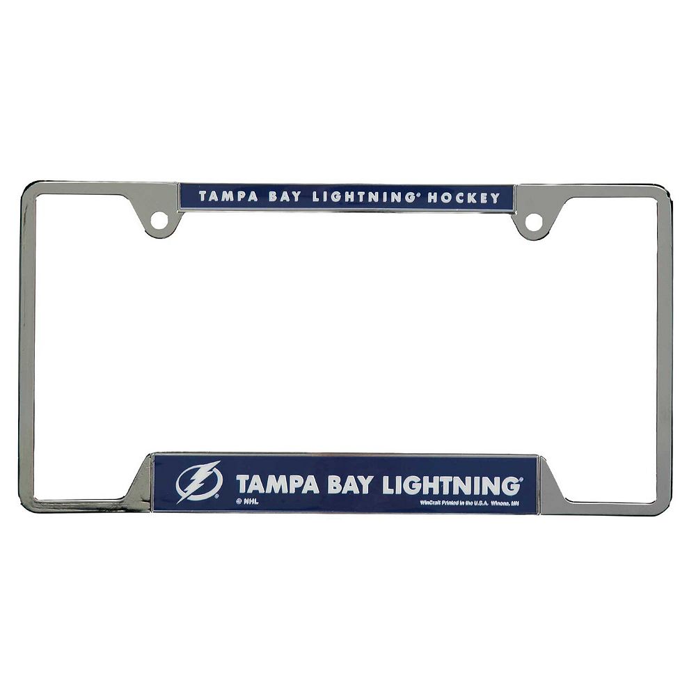 WinCraft Tampa Bay Lightning Team Logo Metal License Plate Frame