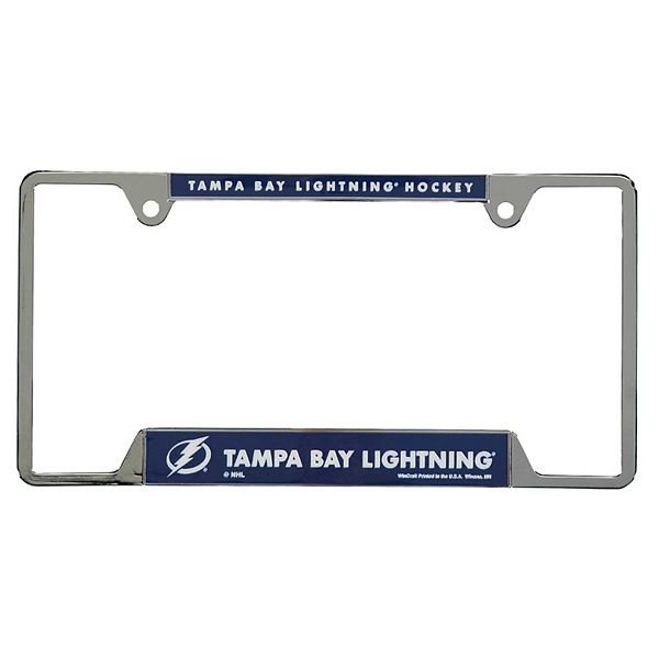WinCraft Tampa Bay Lightning Team Logo Metal License Plate Frame