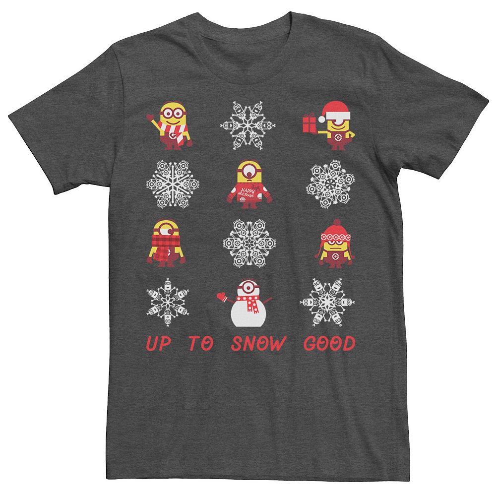 Men's Despicable Me Minions Snowflake Christmas Tee