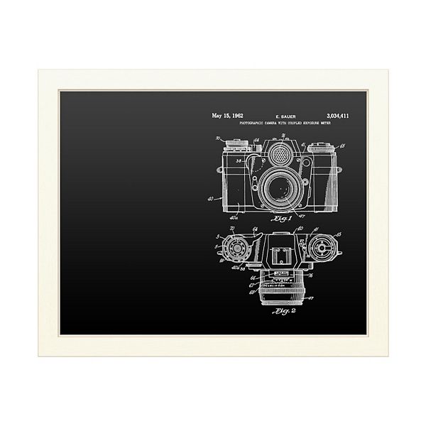 Trademark Fine Art 'Photographic Camera Patent 1962' Chalkboard Wall Decor