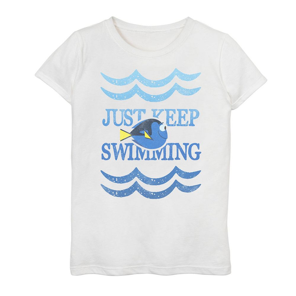 Girls 7-16 Disney/Pixar's Finding Dory Keep Swimming Waves Tee