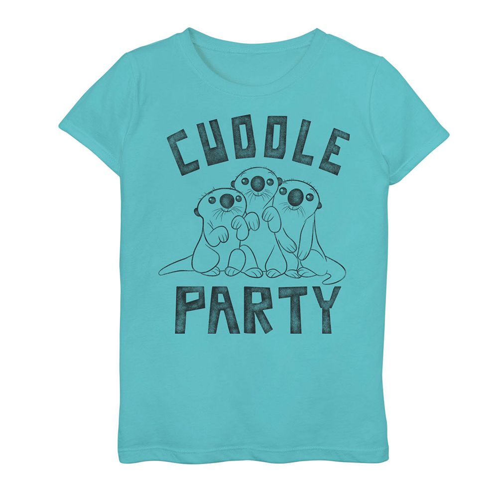 Girls 7-16 Disney/Pixar's Finding Dory River Otters Cuddle Party Sketch Tee
