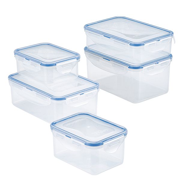 LocknLock Easy Essentials 10-pc. Rectangular Food Storage Container Set