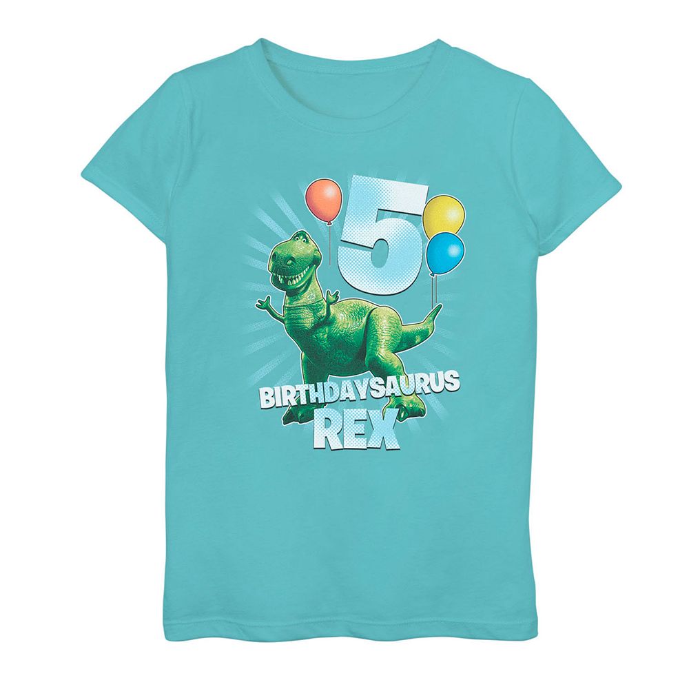 Disney / Pixar's Toy Story Rex Girls 7-16 5th Birthday Graphic Tee