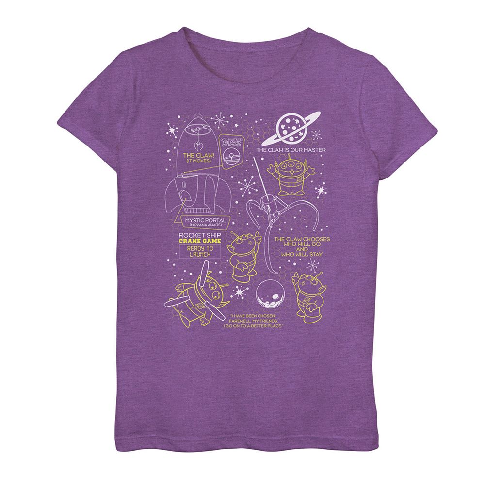 Disney / Pixar's Toy Story Aliens Girls Claw Master Map Tee