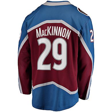 Men's Fanatics Branded Nathan MacKinnon Burgundy Colorado Avalanche ...