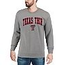 Men's Colosseum Heather Gray Texas Tech Red Raiders Arch & Logo Crew ...