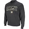 Men's Colosseum Charcoal Army Black Knights Arch & Logo Crew Neck ...