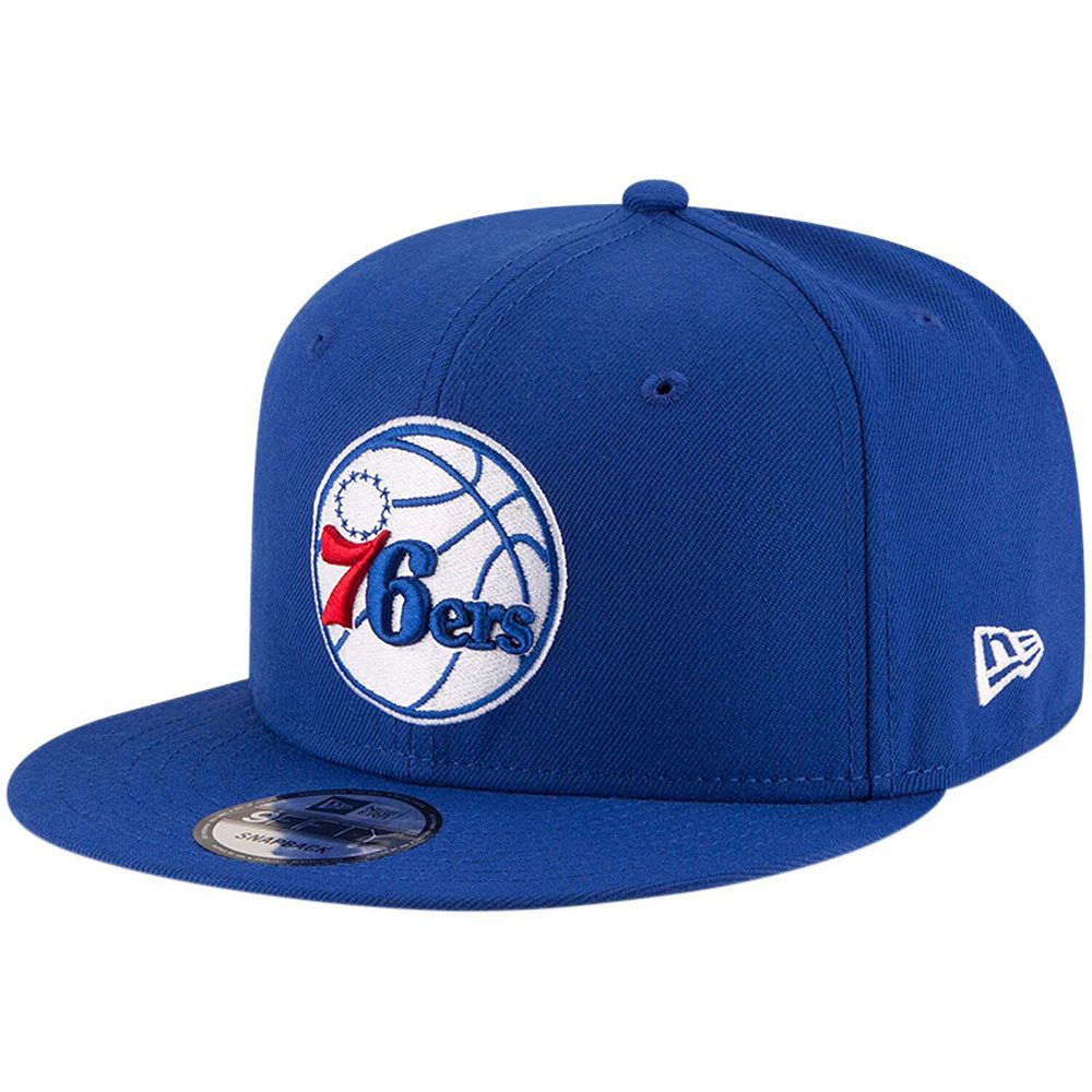 Men's New Era Royal Philadelphia 76ers Official Team Color 9FIFTY ...