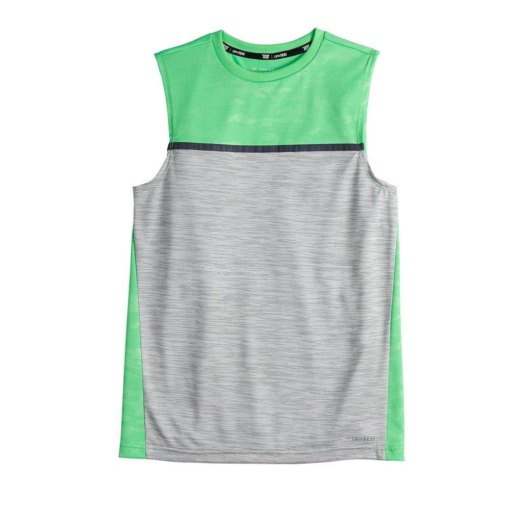 Boys 4-20 Tek Gear® DryTek Colorblock Muscle Tee in Regular & Husky