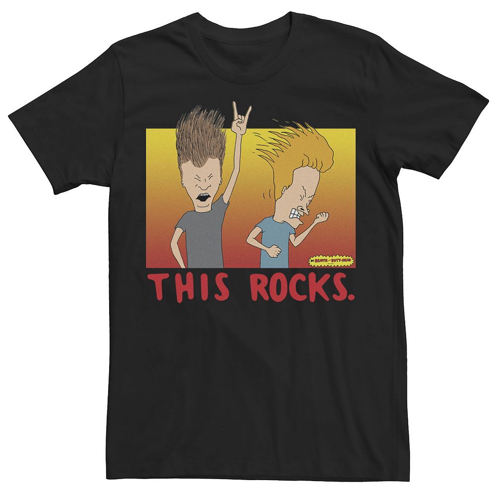 Men's Beavis & Butthead This Rocks Retro Poster Tee