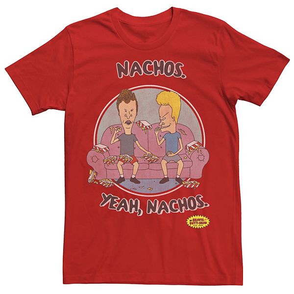 Men's Beavis And Butt-Head Nacho Yeah Nachos Portrait Tee