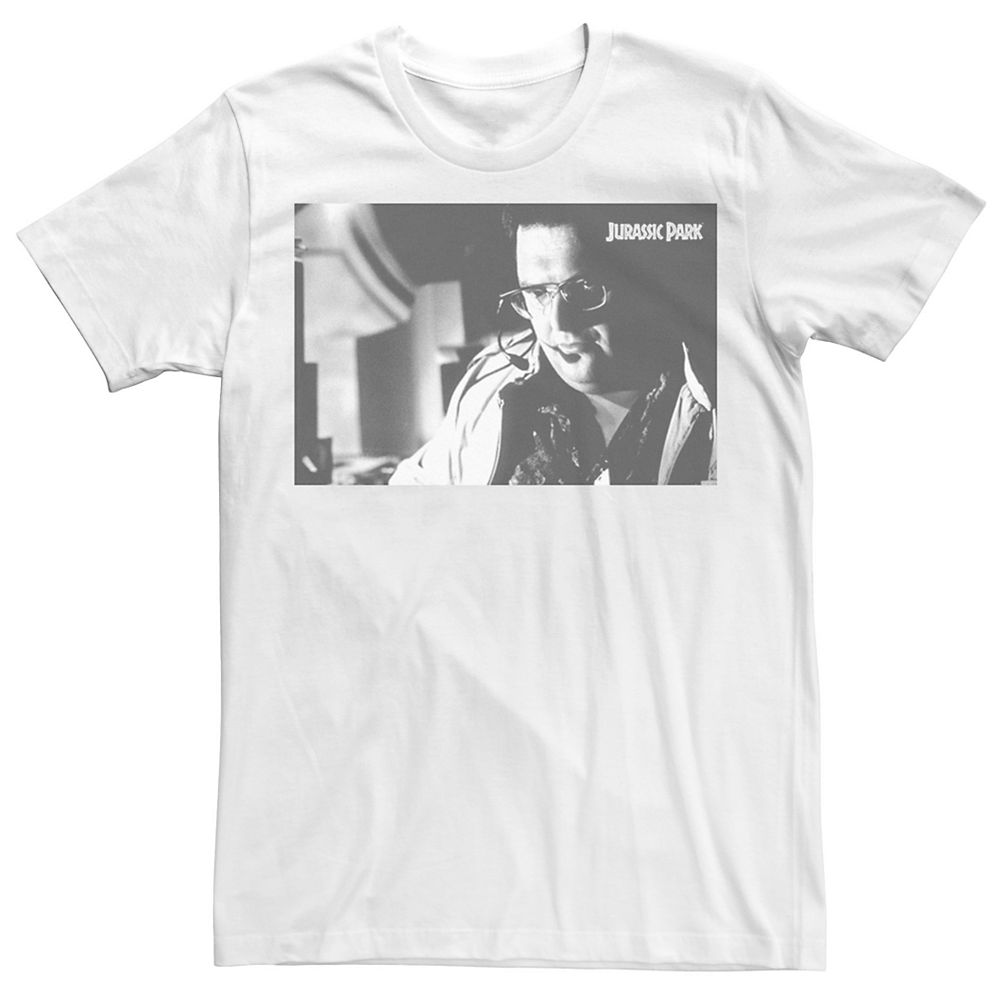 Men's Jurassic Park Dennis Nedry Computer Work Tee