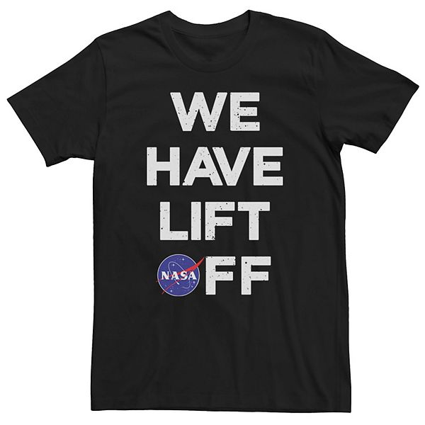 Men's NASA We Have Lift Off Text Stack Logo Tee