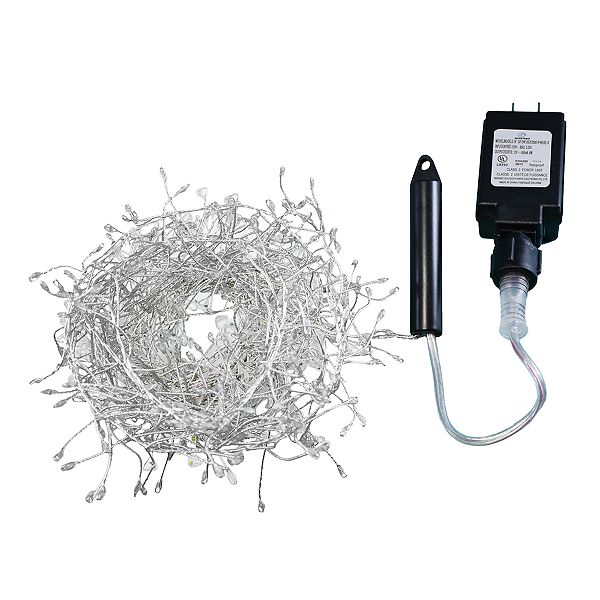 LumaBase Electric Firecracker LED Fairy String Lights - White