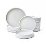 222 Fifth Kaden White 12-pc. Dinnerware Set
