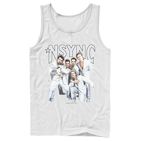 Mens Nsync Group Shot Portrait Tank Top